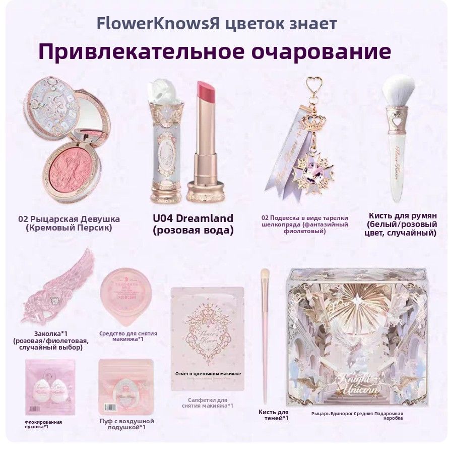 Косметический набор Рыцарь Единорог Подарочный набор для макияжа