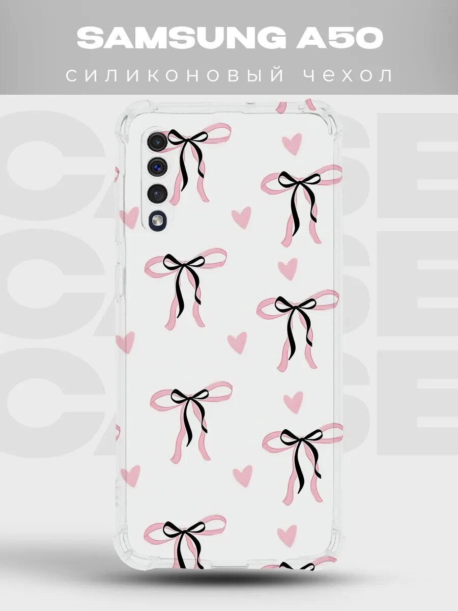 Чехол на Samsung A50 в горошек Polka Dot