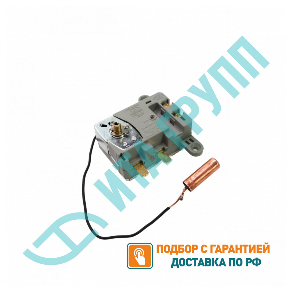 Термостат регулируемый TBS T, 16А/10А,76-94°С/термозащита на 94°С, 210мм, капиллярный, h10мм, 250V/400V, 3416003
