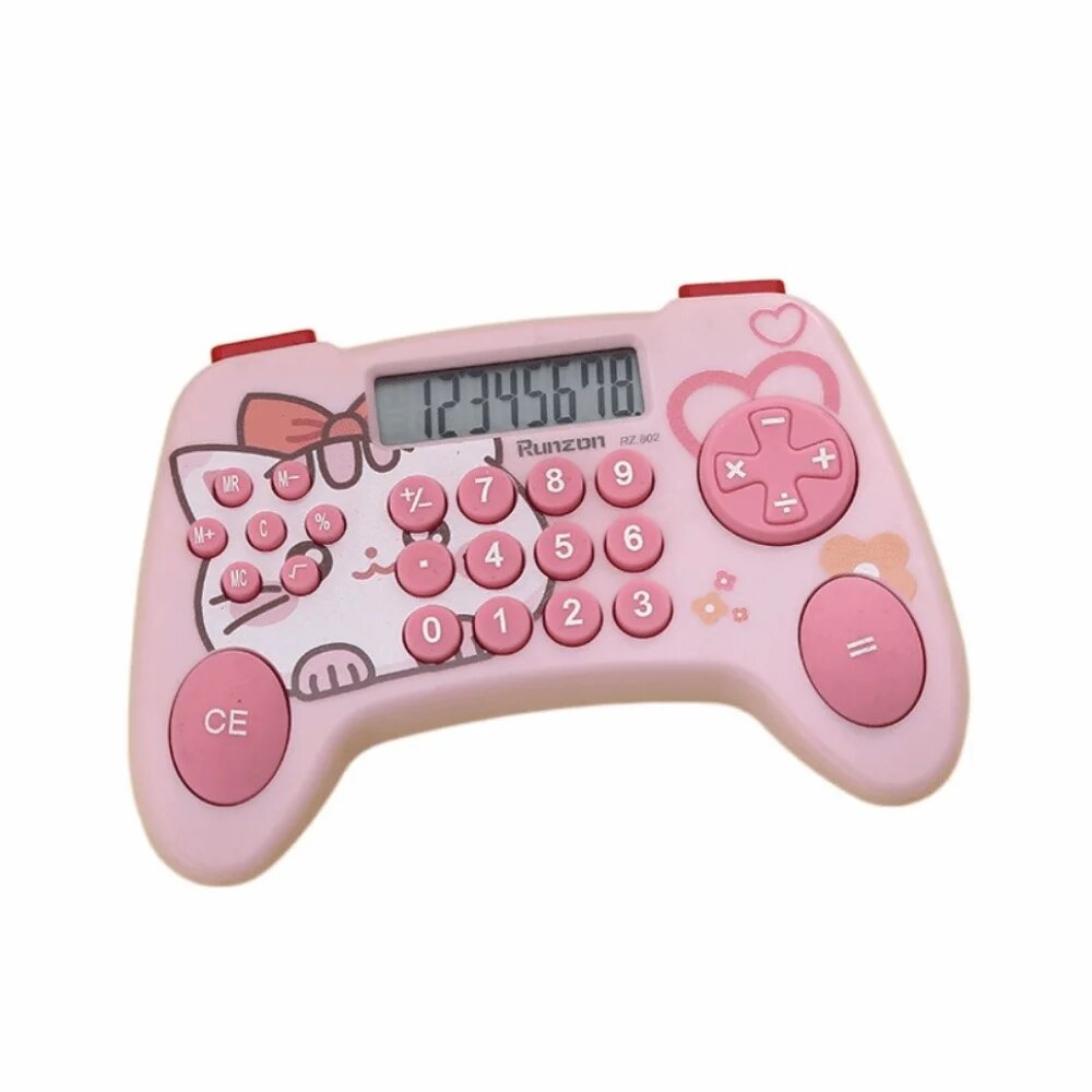 Розовый калькулятор Hello Kitty в виде геймпада