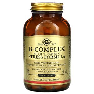 Solgar B complex, vitamin c stress formula 100 таблеток