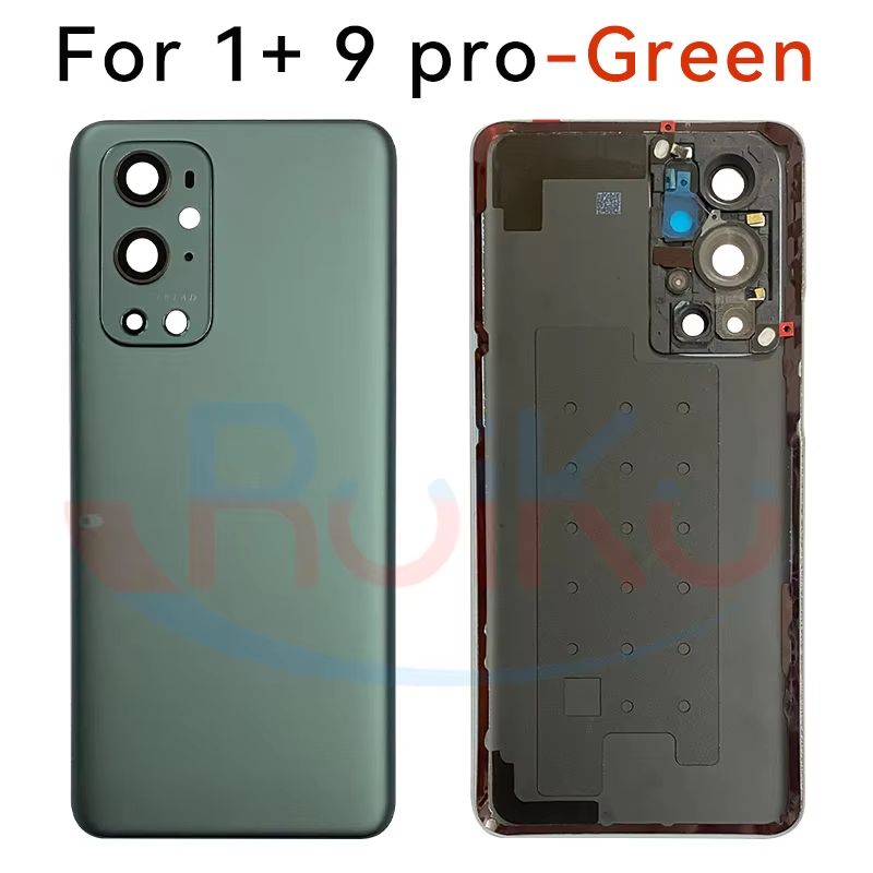 Новое стекло для 1 + 9 Pro 9pro задняя крышка аккумулятора корпус с камерой объектив ремонт частей LE2121 для Oneplus 9pro задняя крышка аккумулятора