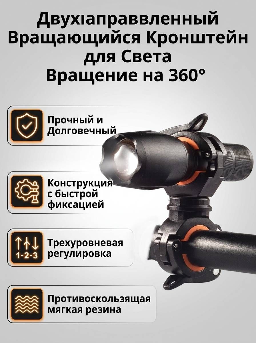 Крепление для велосипедного фонаря