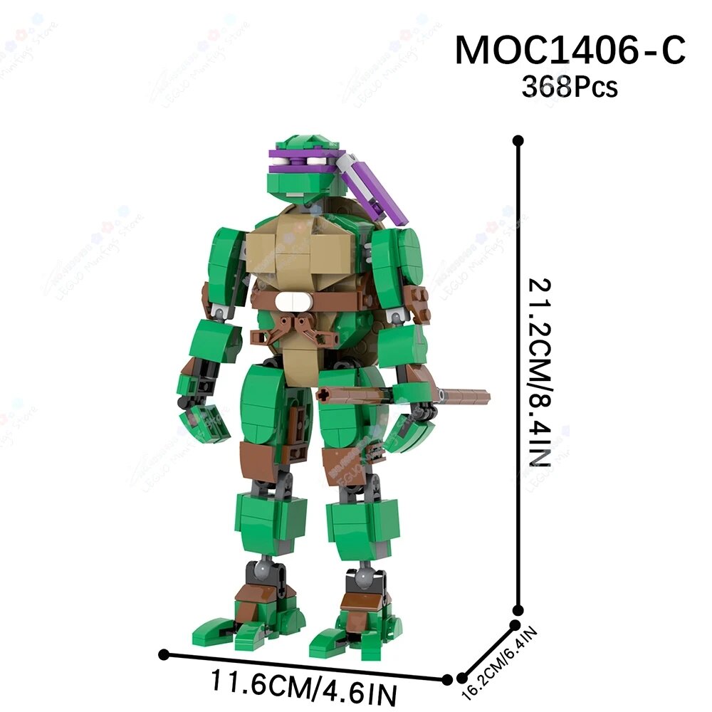 Конструктор MOOXI Черепашки Ниндзя MOC1406-C