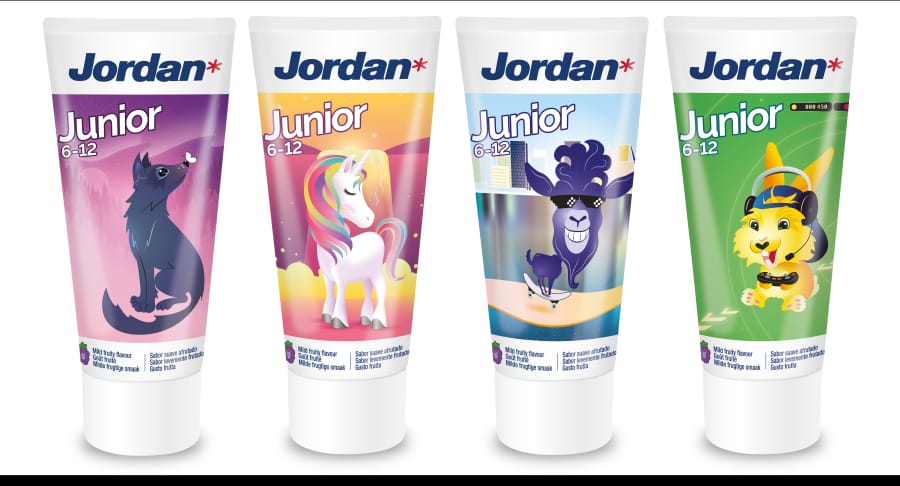 Зубная паста Jordan Junior, для детей 6-12 лет, 50 мл