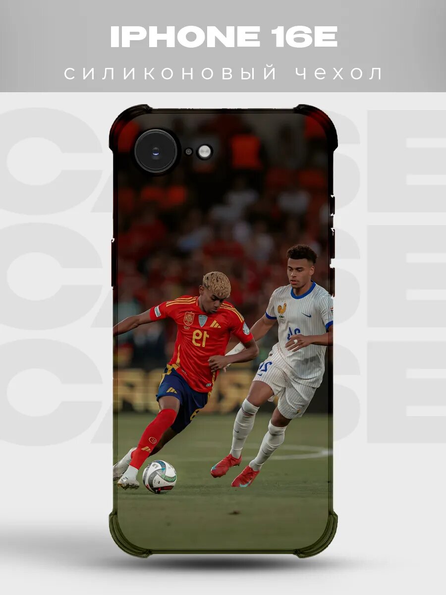 Чехол на iPhone 16e футбол спорт мяч поле