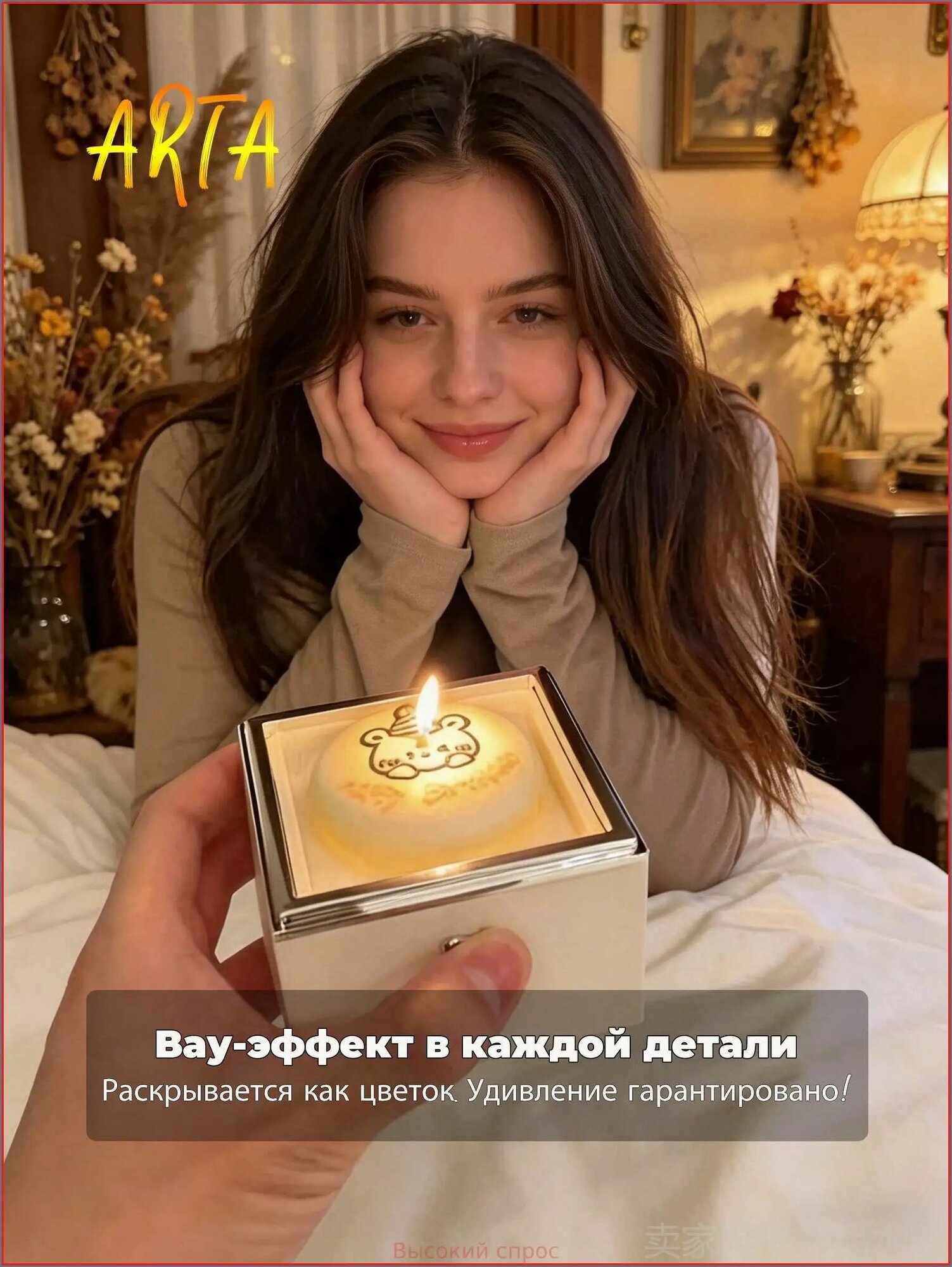Футляр для кольца для предложения и помолвки, коробочка для признания в любви с эффектом сюрприза, вращающийся механизм