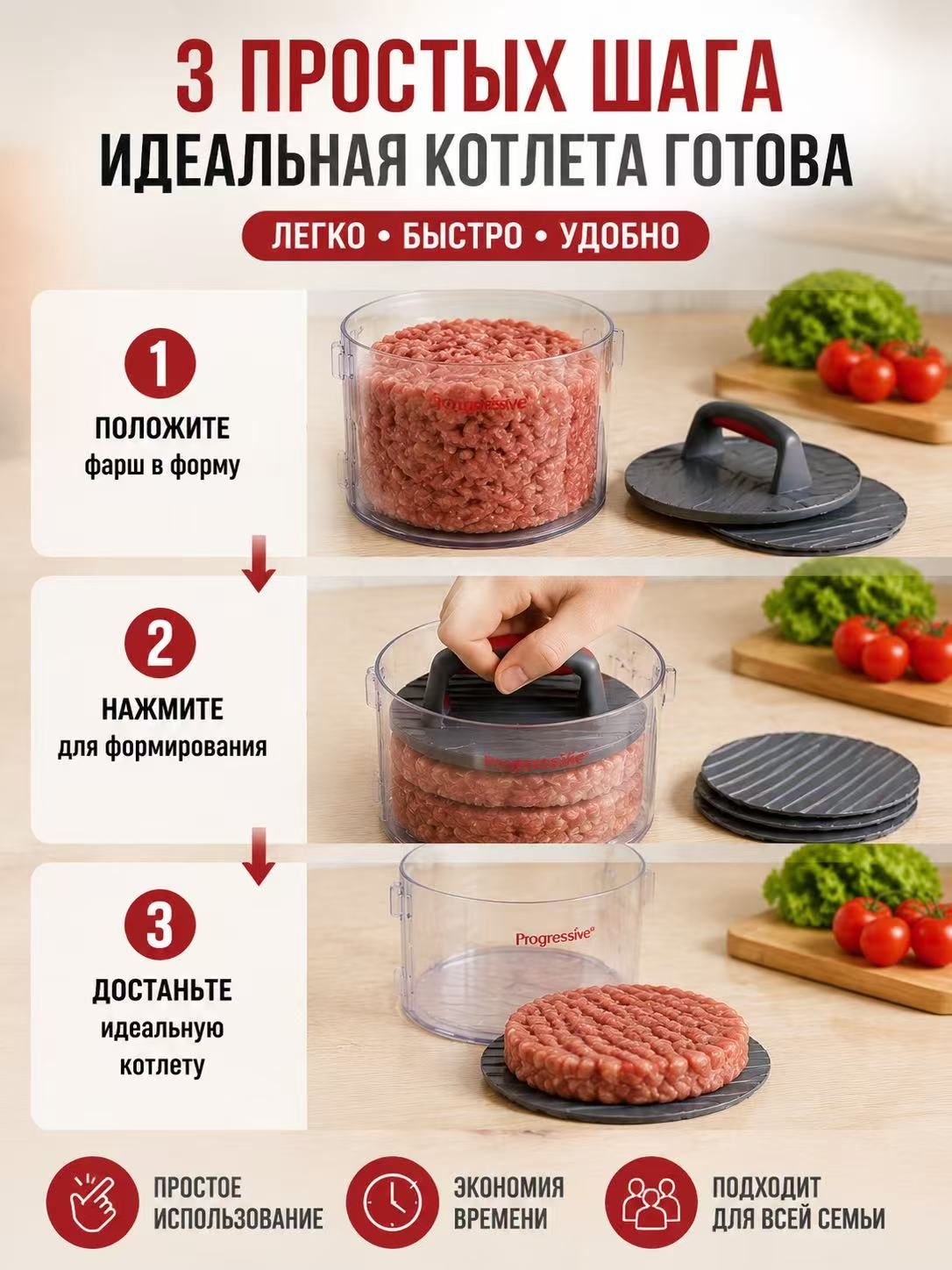 Форма для котлет 1 шт — фото 1