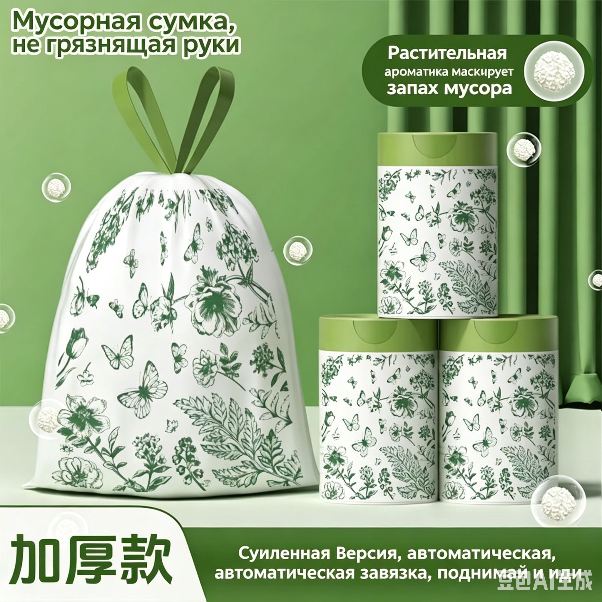 Мешки для мусора, 100 шт