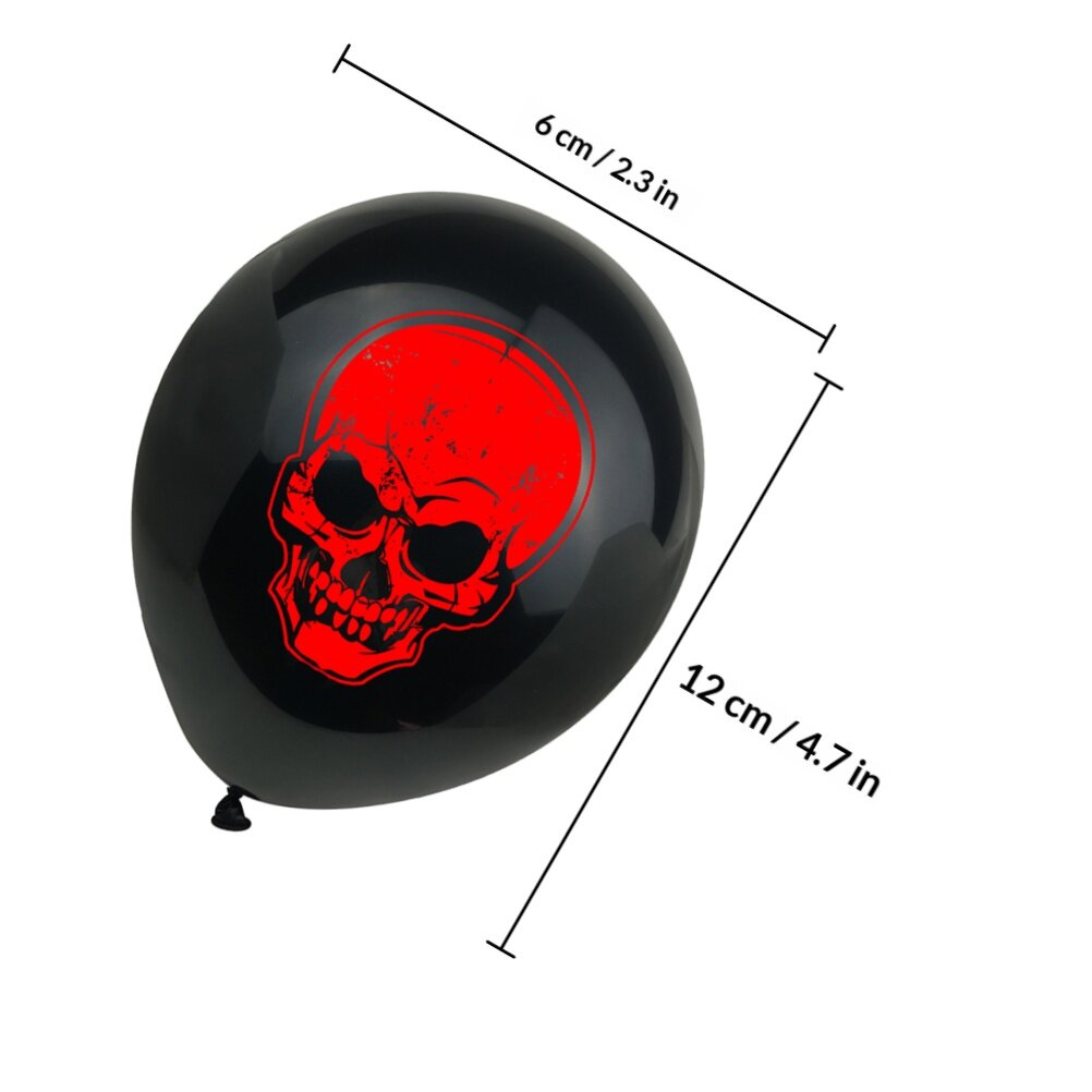 40 Штук Декоративные Баллоны С Тематикой Черепа Для Halloween Party Украшений 12×6Cm