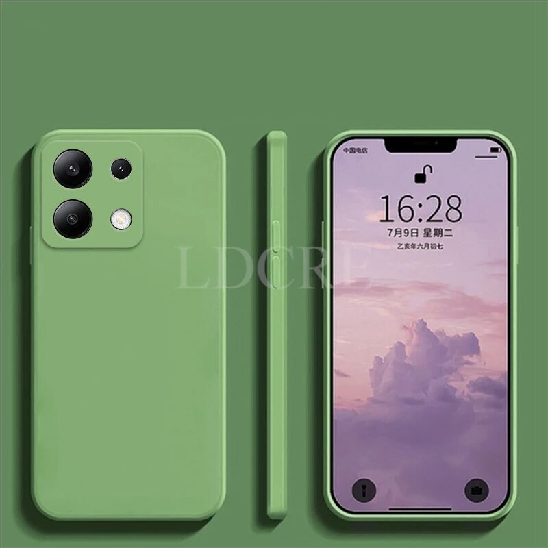 Чехол из жидкого силикона Redmi Note 13 Pro 5G Green