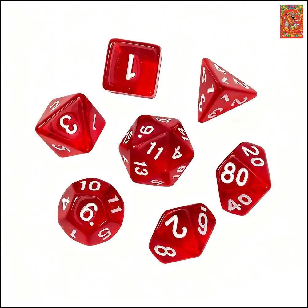 Набор игральных кубиков с мешочком для D&D, дайсы для ДНД