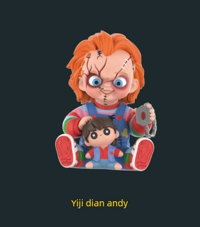 Pop Mart Chucky and Andy Официальный набор, 1 шт, Хэллоуин подарок, коллекционная фигурка