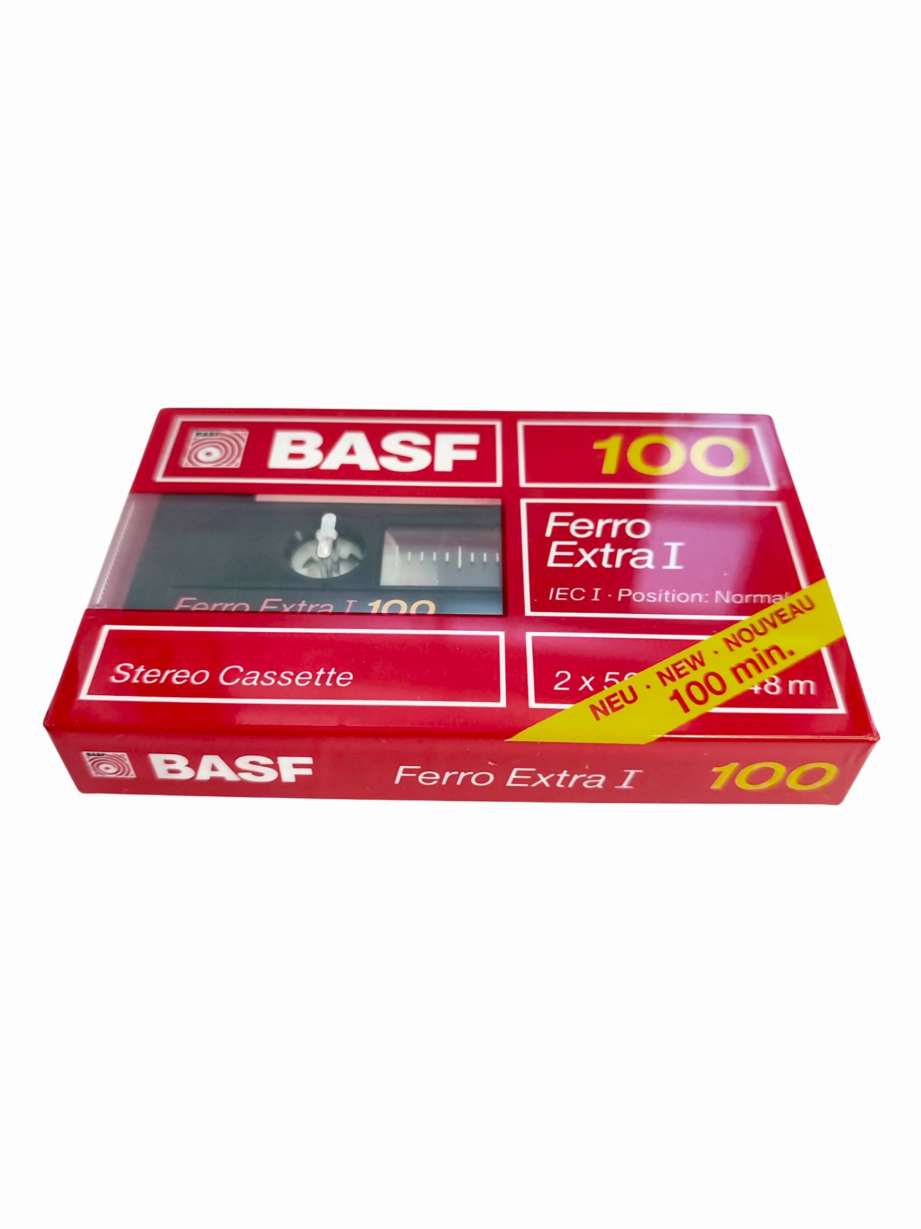 Для записи BASF 100 Ferro Extra I Normal Position Stereo Cassette 1988