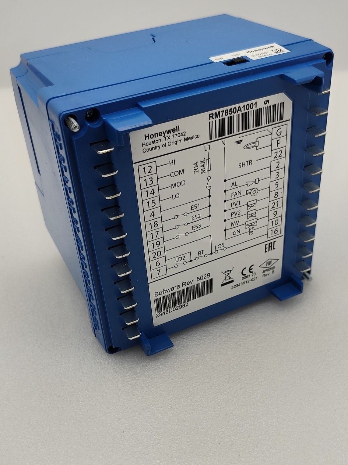 Релейный модуль управления горелкой Honeywell RM7850A1001 для систем с полной модуляцией