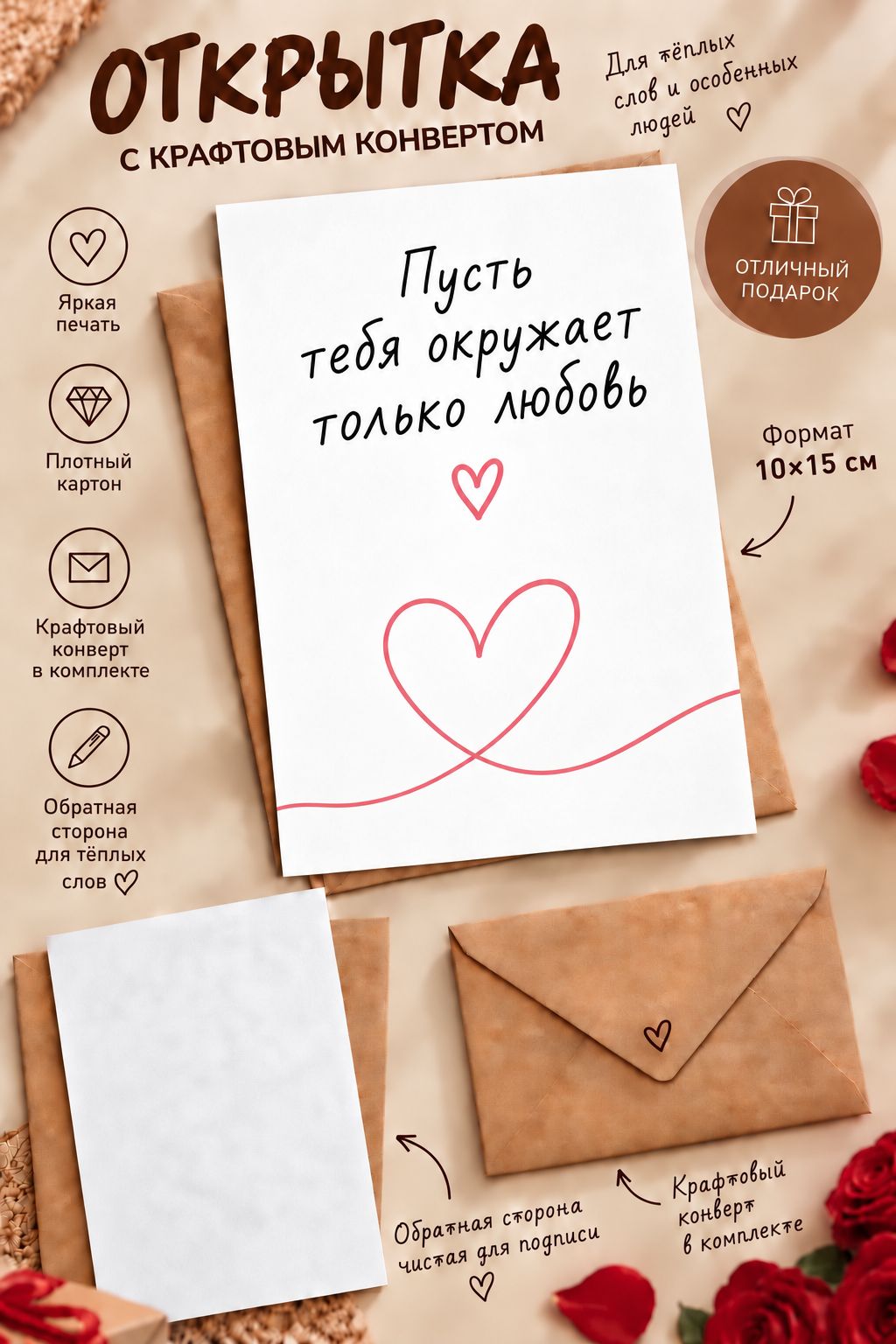 Открытка с днем рождения подруге