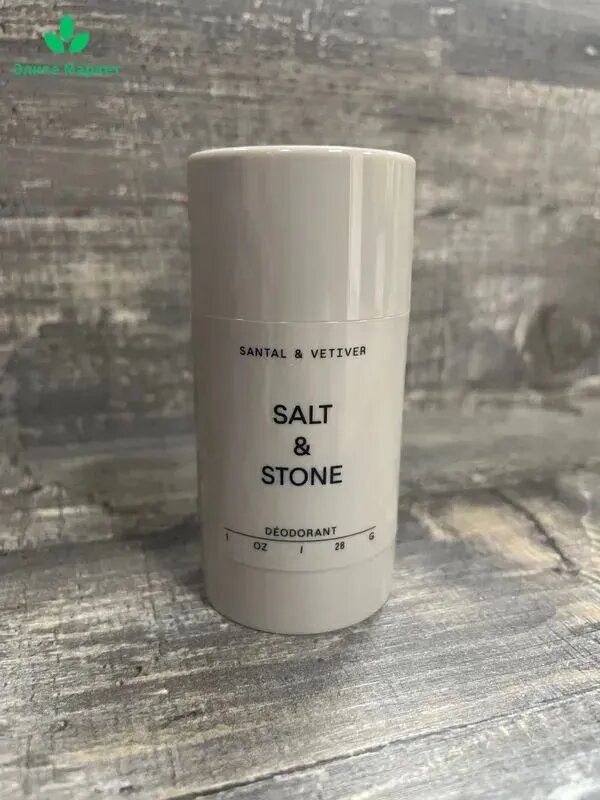 SALT & STONE Дезодорант-стик Santal & Vetiver, 48 часов