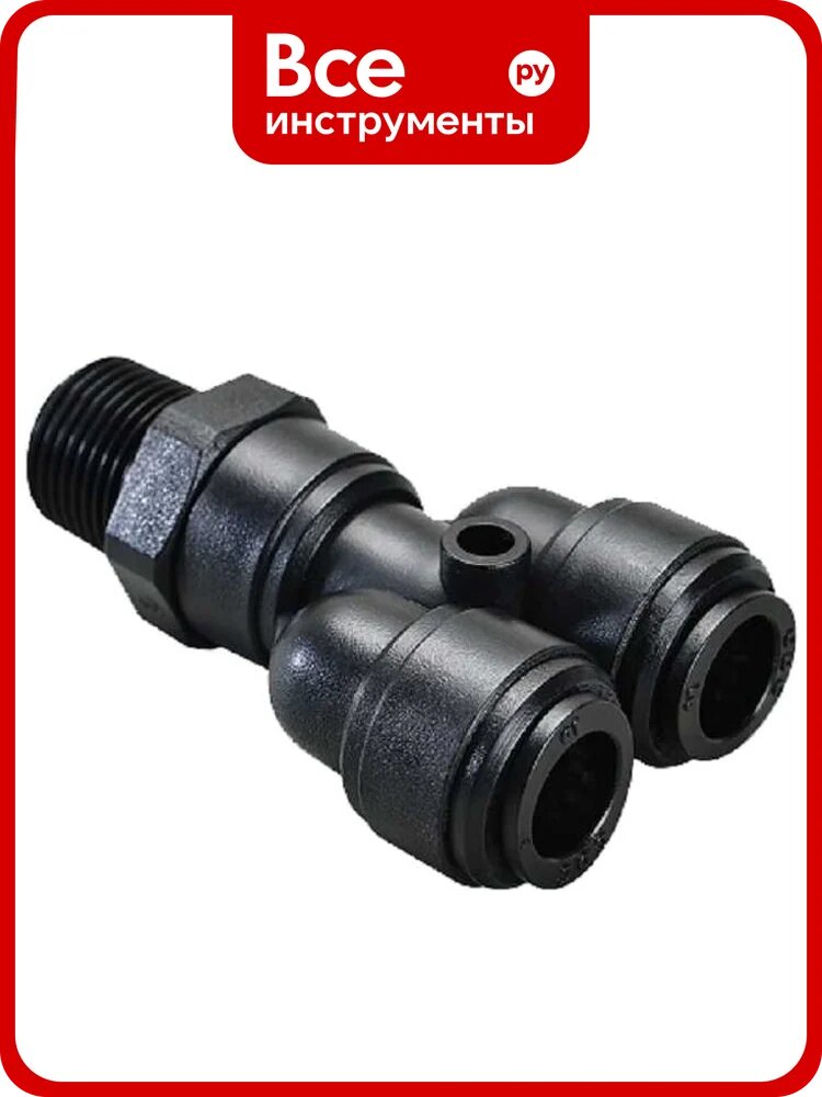 Фитинг тройник Y CDC Pneumatics 12мм G3/8 HRWT 12G03B