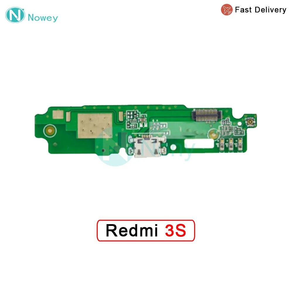 Плата с USB-портом для зарядки, гибкий кабель, Соединитель с микрофоном для Xiaomi Redmi Note 2 3 3S