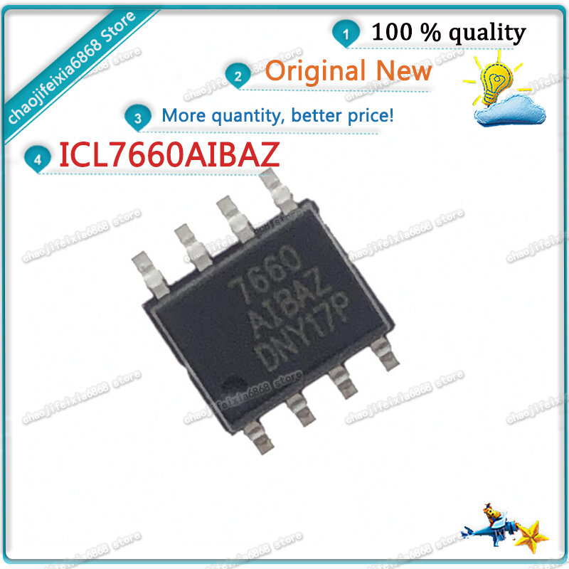 100 шт. Силовой преобразователь постоянного тока ICL7660AIBAZ/SOP8 SMD