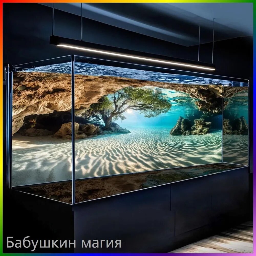 Фон для аквариума, Декорация для аквариума/террариума 160x50см