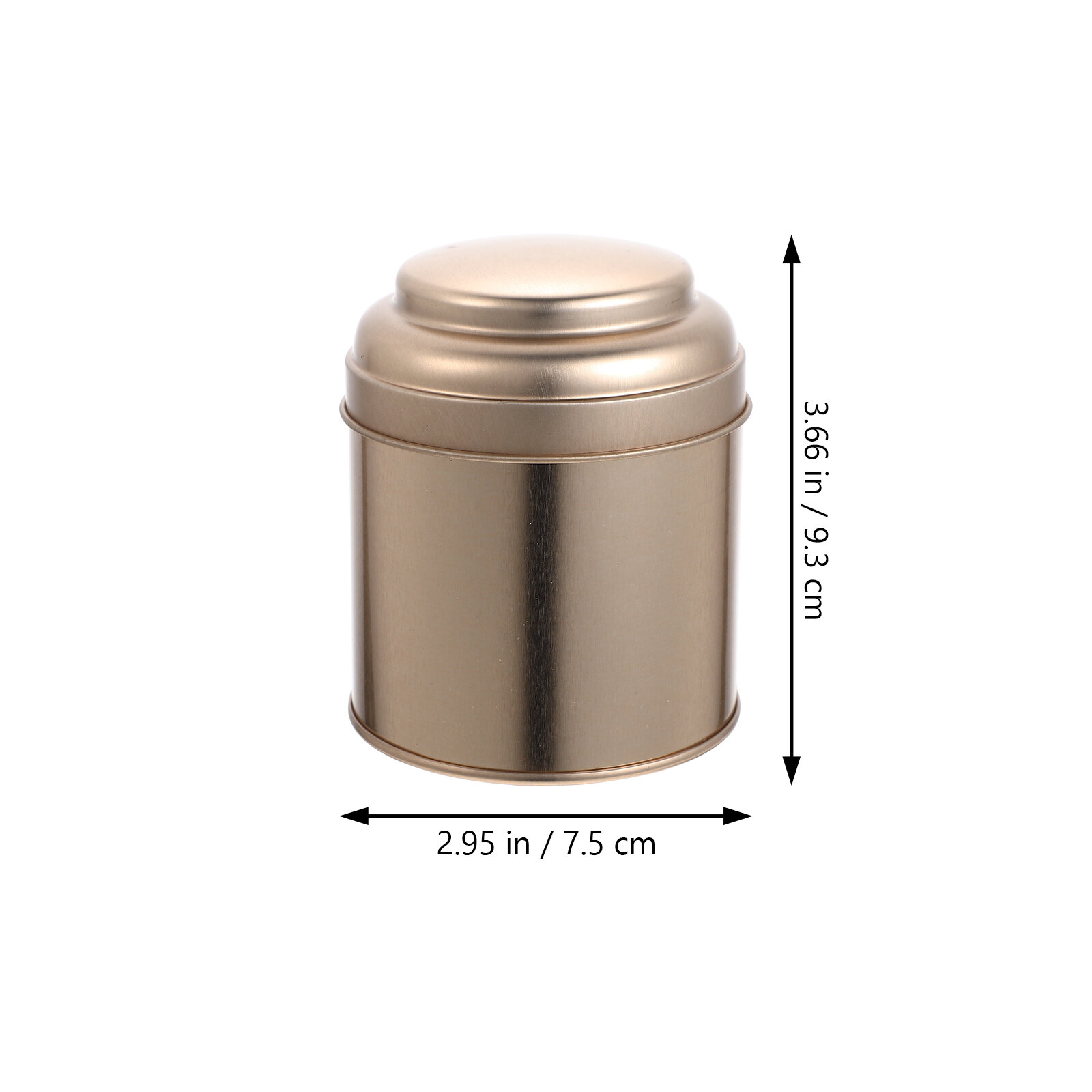 3 Штуки Многофункциональные Банки Для Чая Свечи Golden 9.3x7.5x7.5cm
