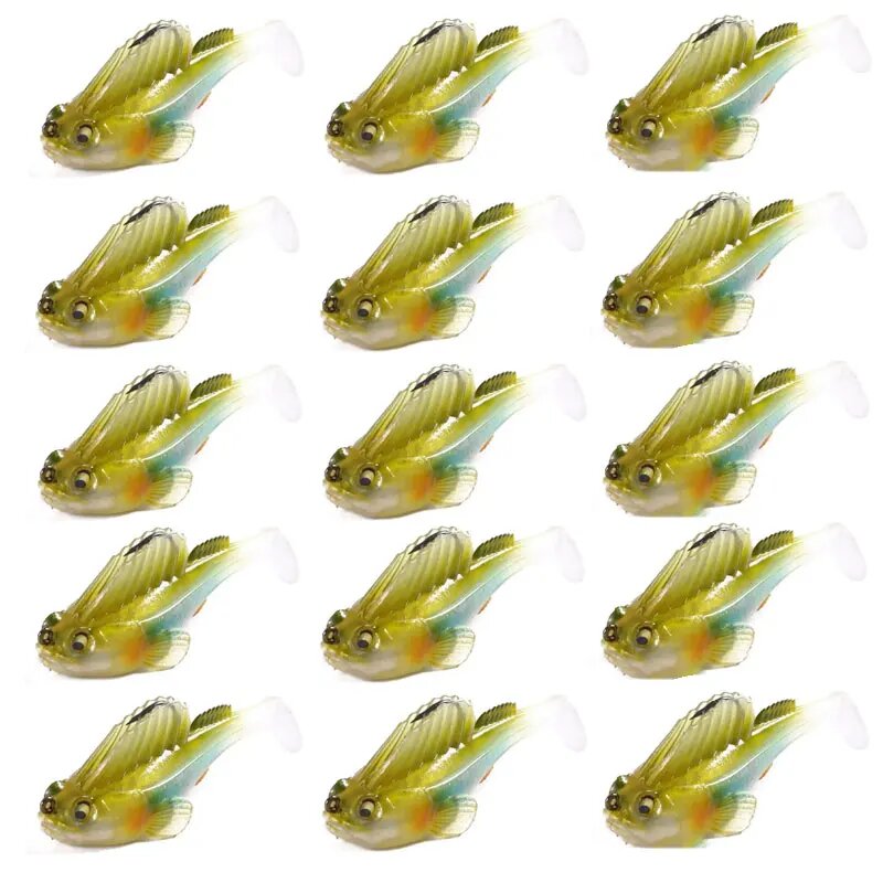 Силиконовый воблер E-15PCS, 7 г, 15 шт.