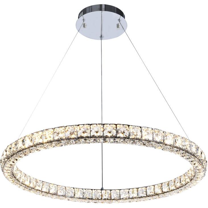 Подвесная люстра Stilfort UltraTon 4052/09/08P, LED 80 Вт, хром/прозрачный