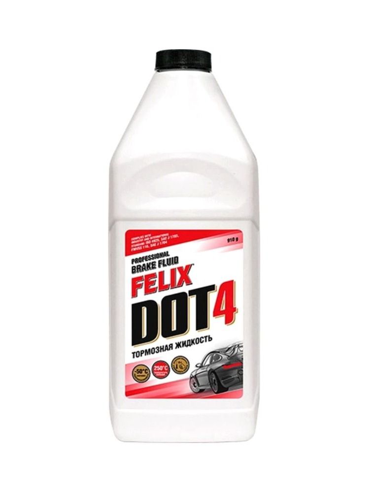 Тормозная жидкость Felix DOT 4, 430130006, 910 г