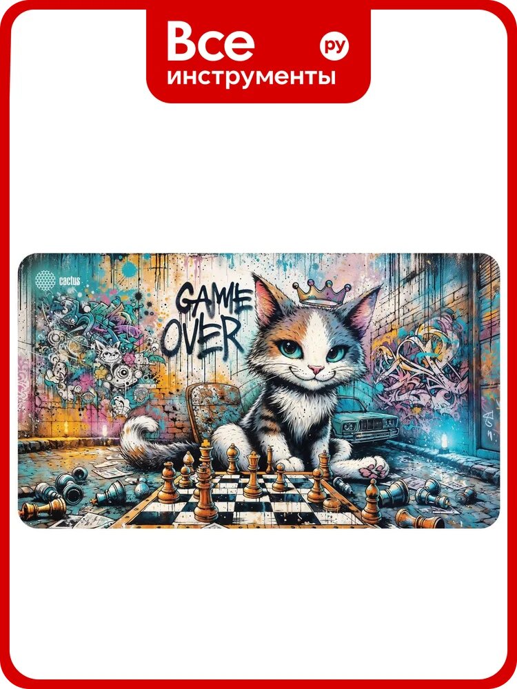 Коврик для мыши CACTUS Game Over 900x400x4мм (CS-MP-COR01XXL) 2077138