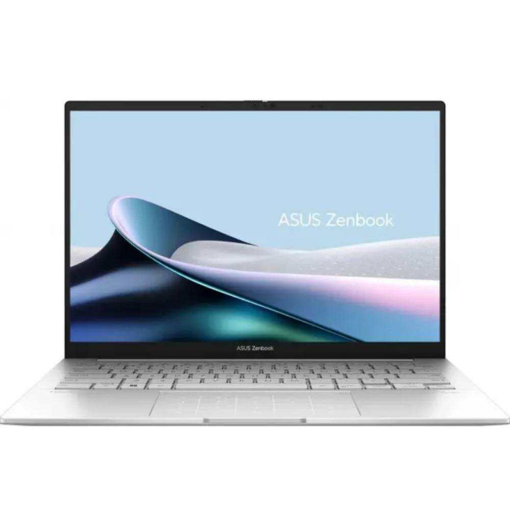 Ноутбук Asus Zenbook 14 UX3405CA-PP477 (OLED, 2880×1800, Core Ultra 9 285H, 32/512Gb SSD, Intel Arc, noOS) 90NB14W2-M00N00, Silver