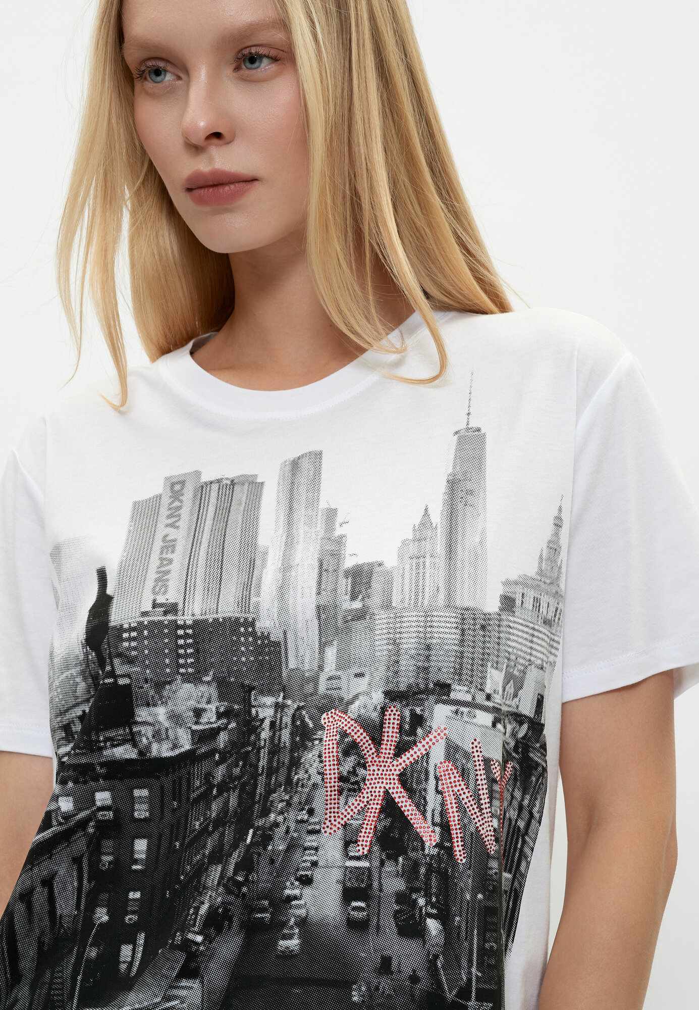 Футболка DKNY, размер S, белый — фото 1