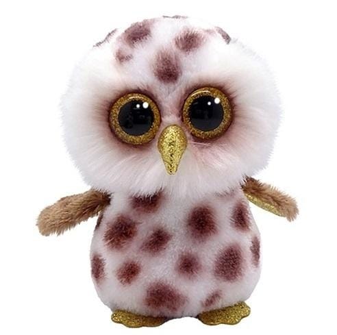 Мягкая игрушка TY Beanie Boos сова Whoolie, пятнистая, 15 см
