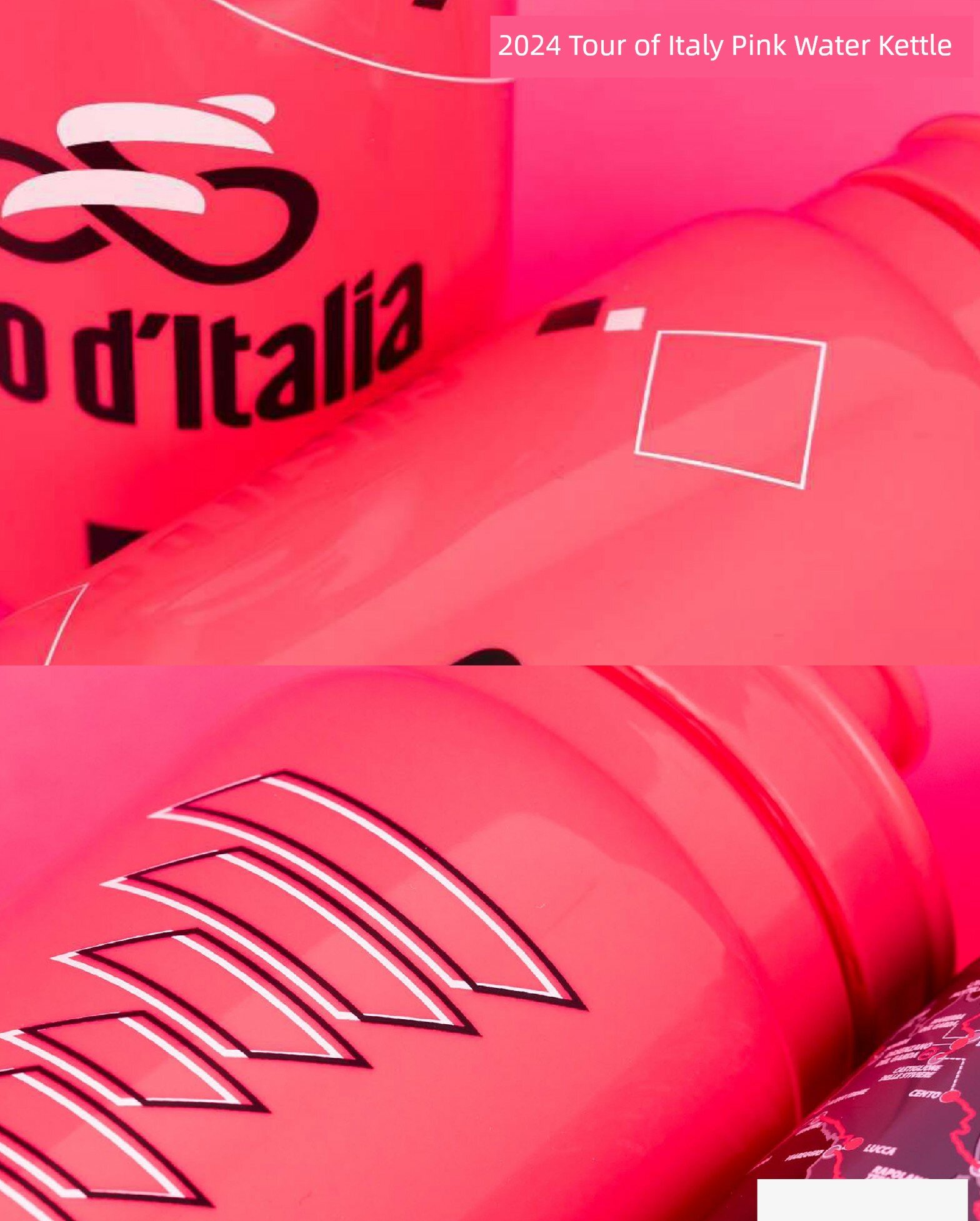 Велосипедная бутылка 2024 Giro d'Italia Logo Pink - 550 мл аксессуар для гонок