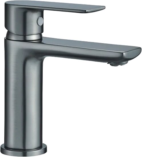 Смеситель для раковины Haiba HB10505-3 вороненая сталь, матовый, кран для ванной в раковину, из латуни, рычажный, с керамическим картриджем