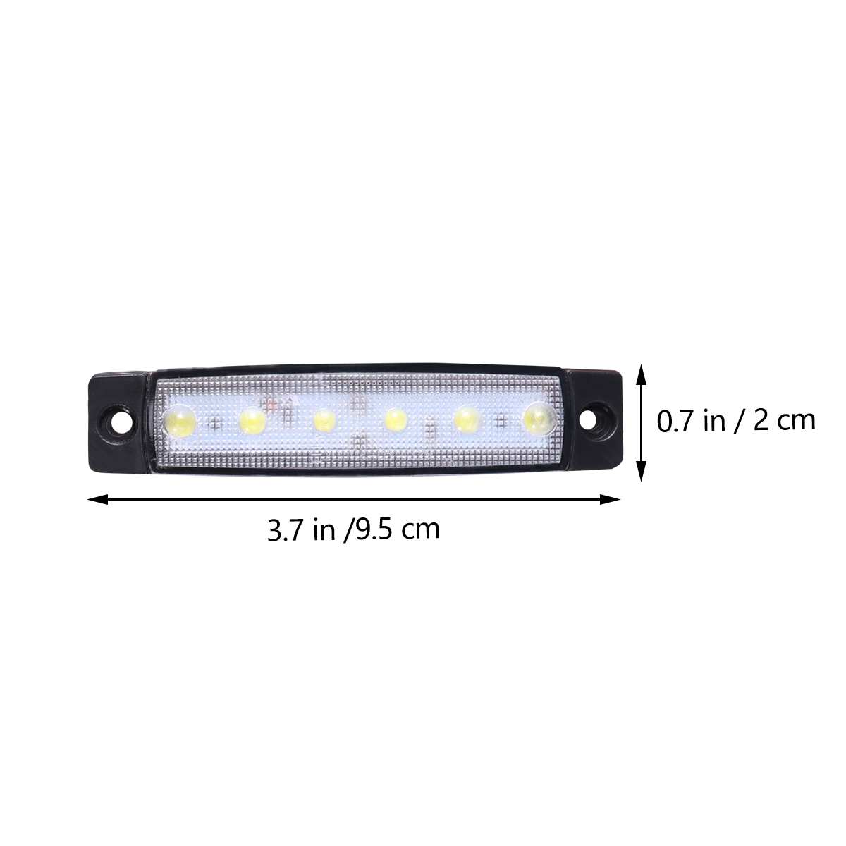 10 Штук 6 LED Пластиковая Боковая Лампа Для Грузовиков Кораблей Сигнальная Лампа 9.5X2cm