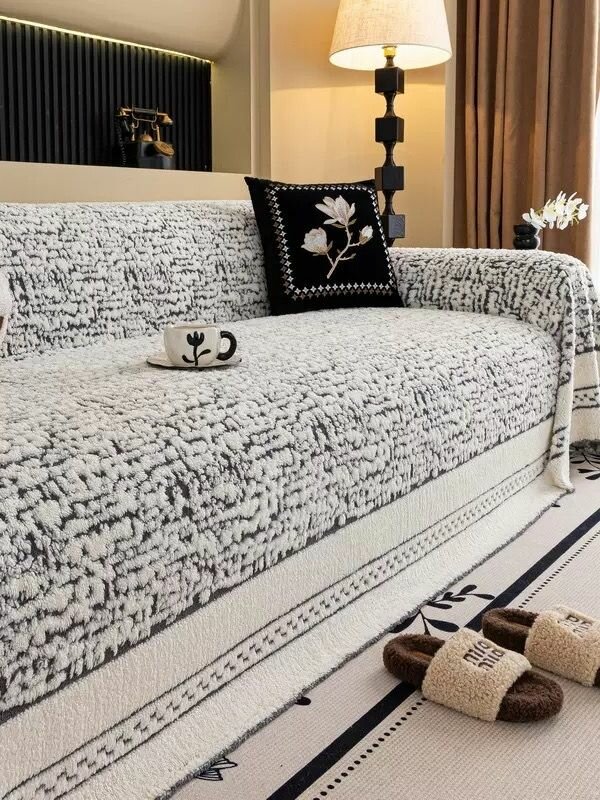 Дивандек накидка 180х340 см покрывало на диван кресло (180х340 /Серый)