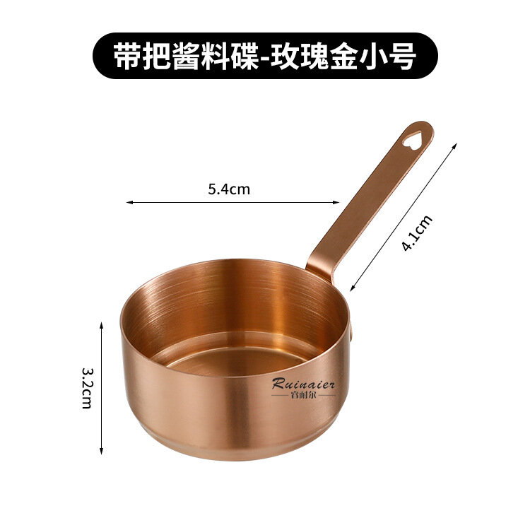 Посуда для соуса из нержавеющей стали Ruel 304, стейк в западном стиле, ложка для соуса, отель, ресторан, чайный домик,