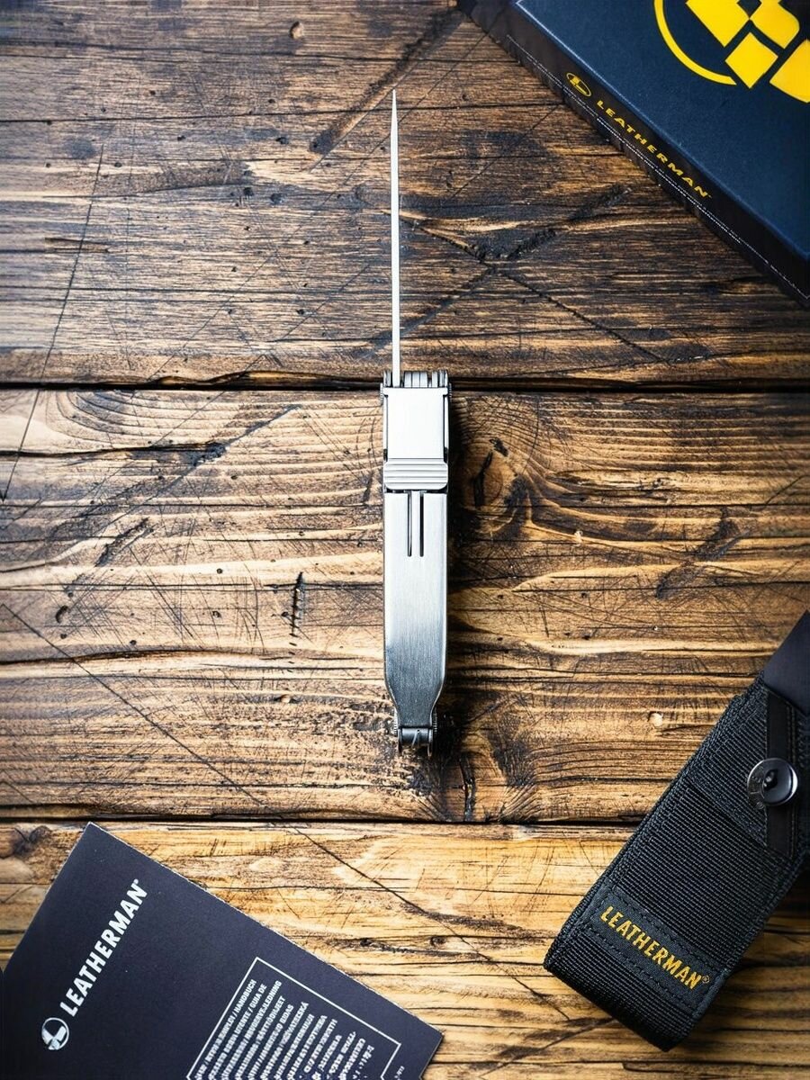Мультитул Leatherman Super tool 300 Stainless 831148, 19 инструментов, серебристый — фото 1
