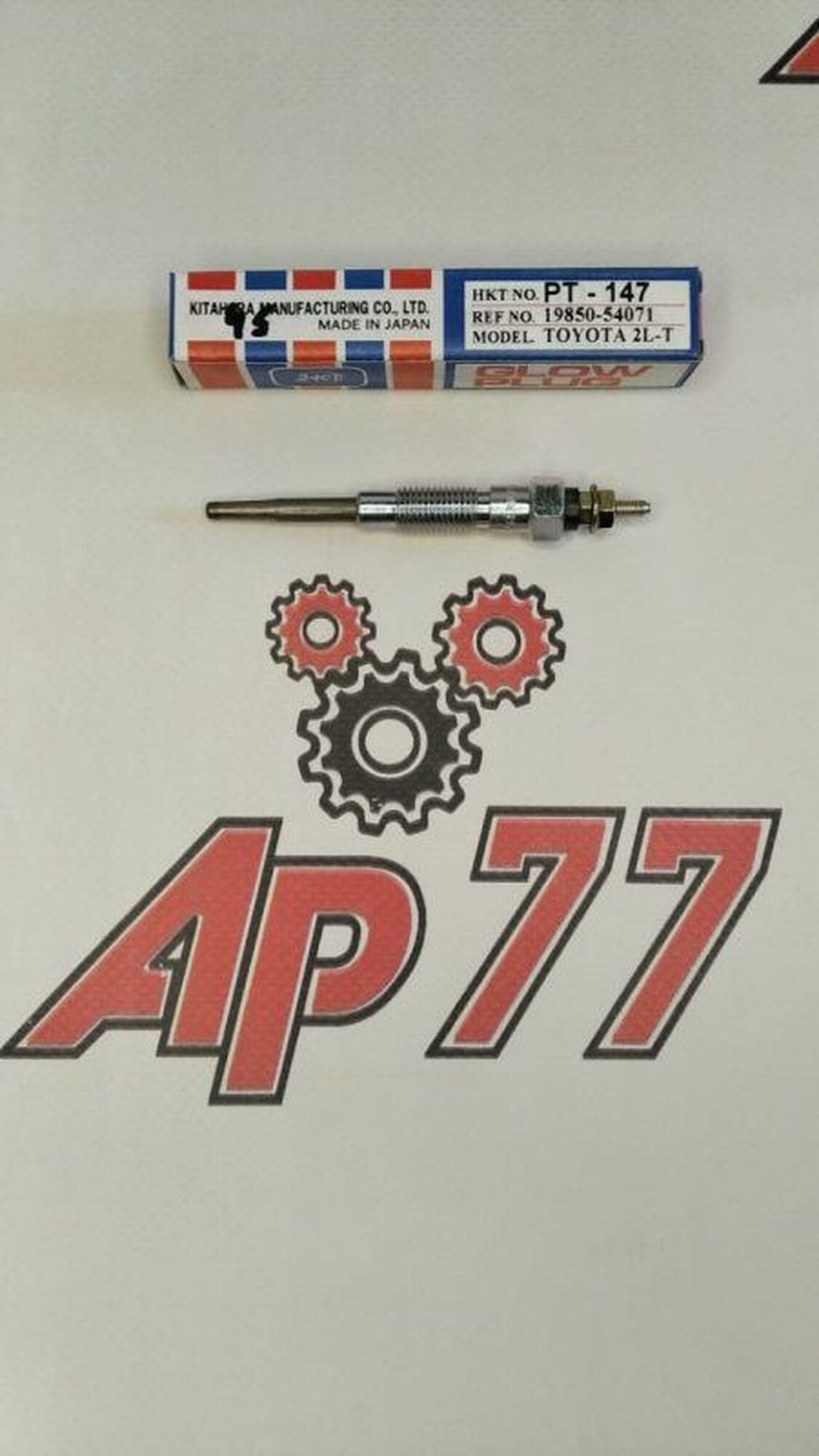 Свеча накаливания HKT для автомобилей Toyota 2L, 6 V, PT147, 1 штука