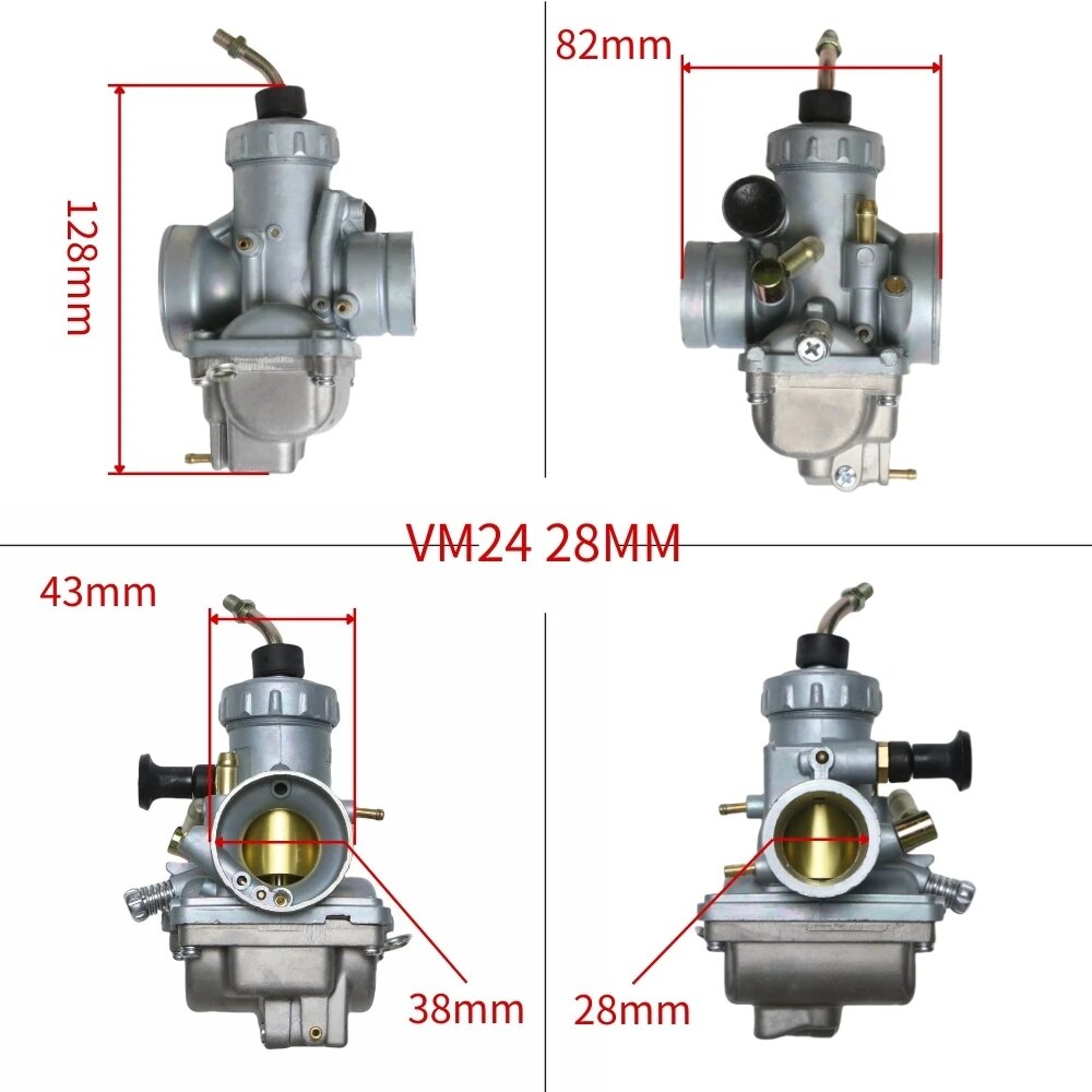 Карбюратор мотоцикла 28 мм для VM24 Mikuni Yamaha DT125 для Suzuki TZR125 RM65 RM80 RM85 DT175 RX125 Dirt Bike Moto Accesorios