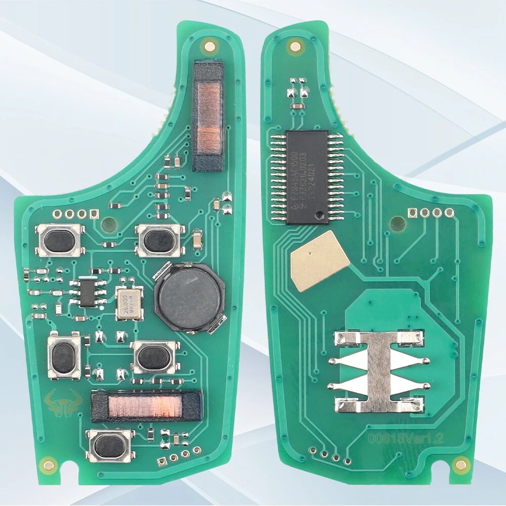 Ключ-карта 433MHz, 4 кнопки, Chevrolet/Opel/Buick