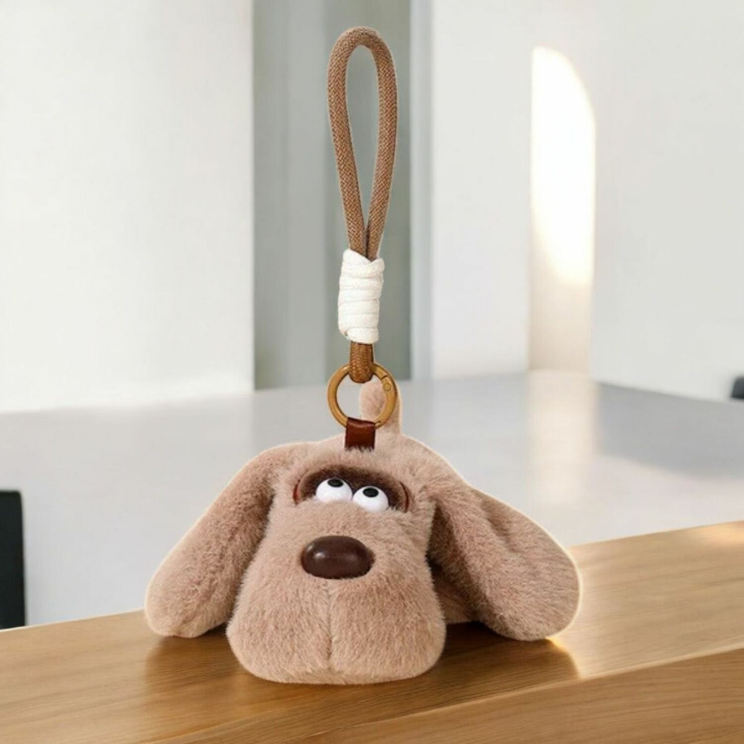 Брелок Собачка плюшевая_ антистресс