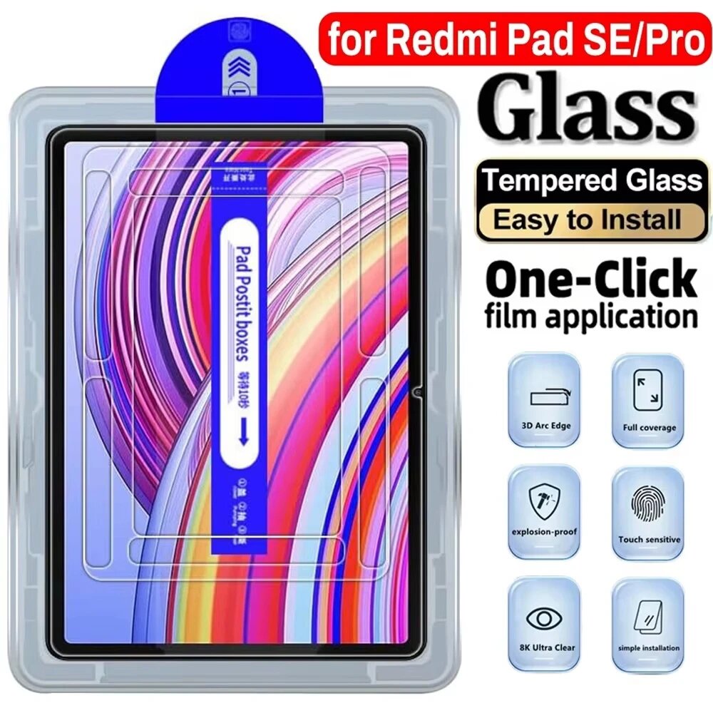 Защитная пленка из закаленного стекла TUNEDEE для Redmi Pad Redmi Pad Pro 12.1