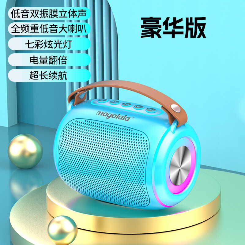 Беспроводная Bluetooth-колонка с высокой громкостью, длительным временем работы от батареи, мощными басами, подходит для использования дома и на улице, удобна для переноски, обеспечивает высокое качество звука.