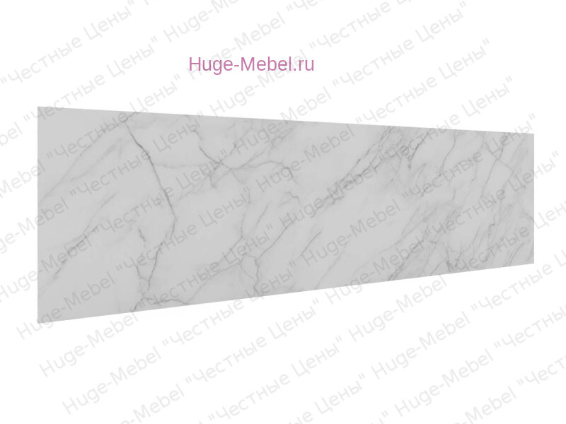 Стеновая панель "Мрамор белый" 3 метра Huge Mebel . Ширина 2202. Кухонные фартуки