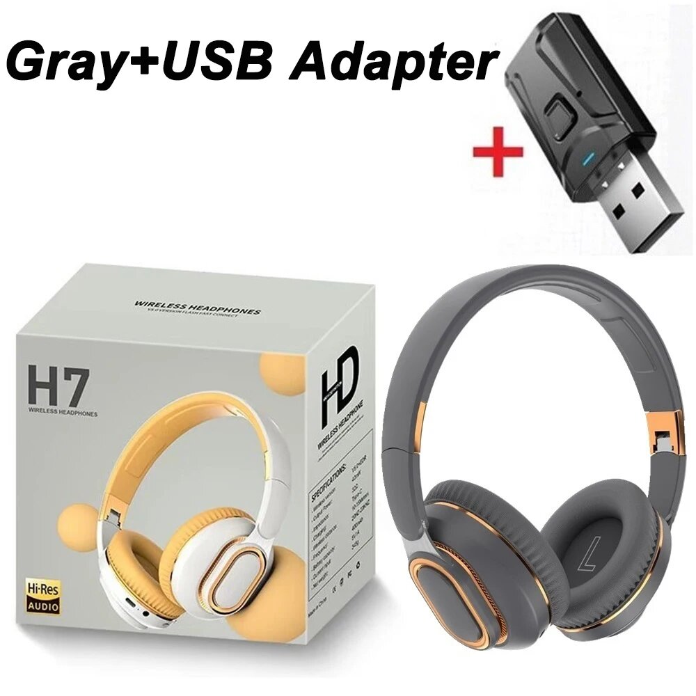 Беспроводные наушники VAORLO H7 Gray с USB адаптером
