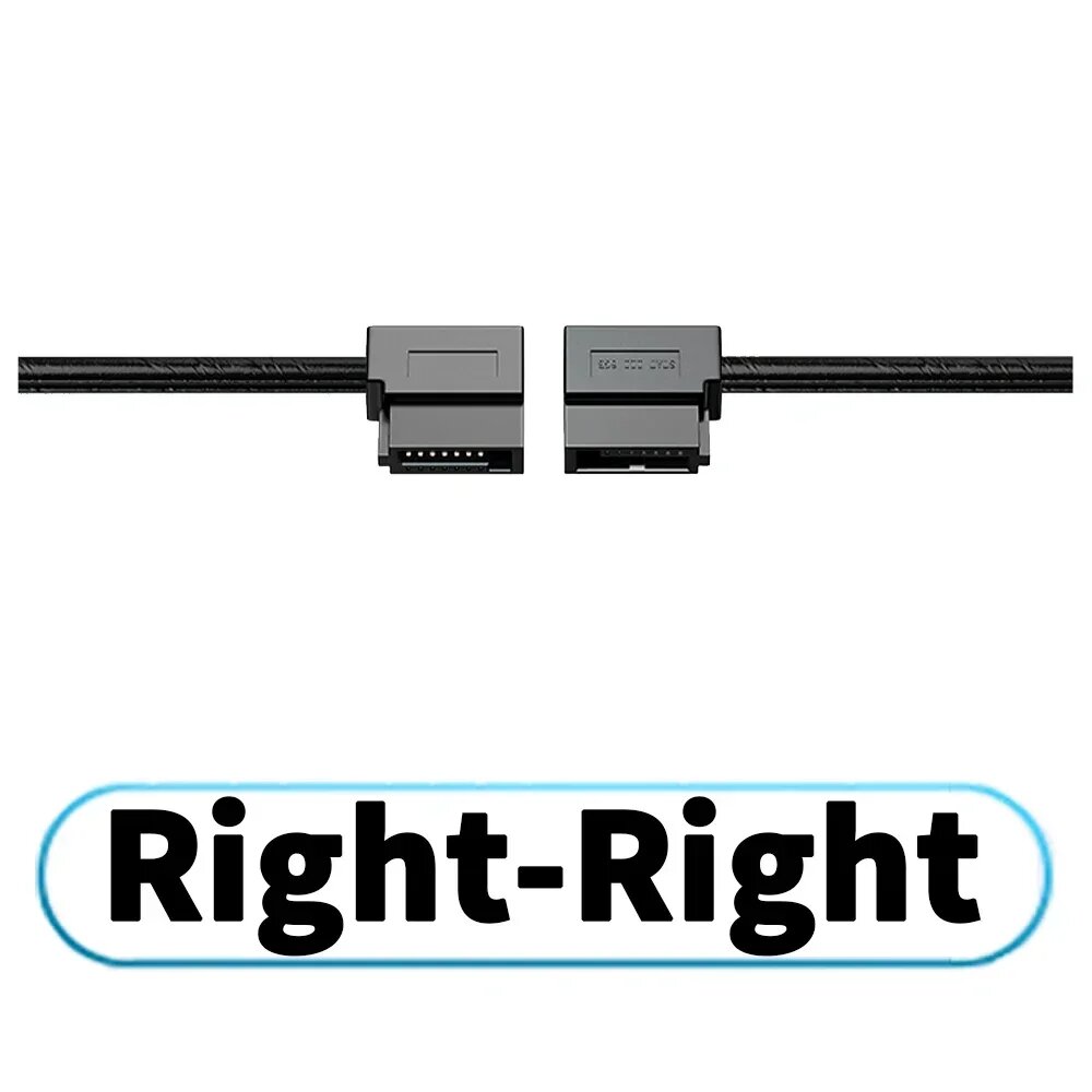 SPEEDIER Кабель SATA 3.0 для жесткого диска 10cm, RIGHT-RIGHT