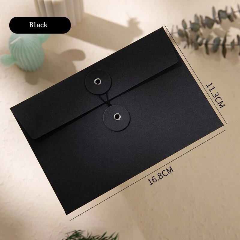 Конверты из крафт-бумаги Coupleasy 20 шт. Черный, A6 Black