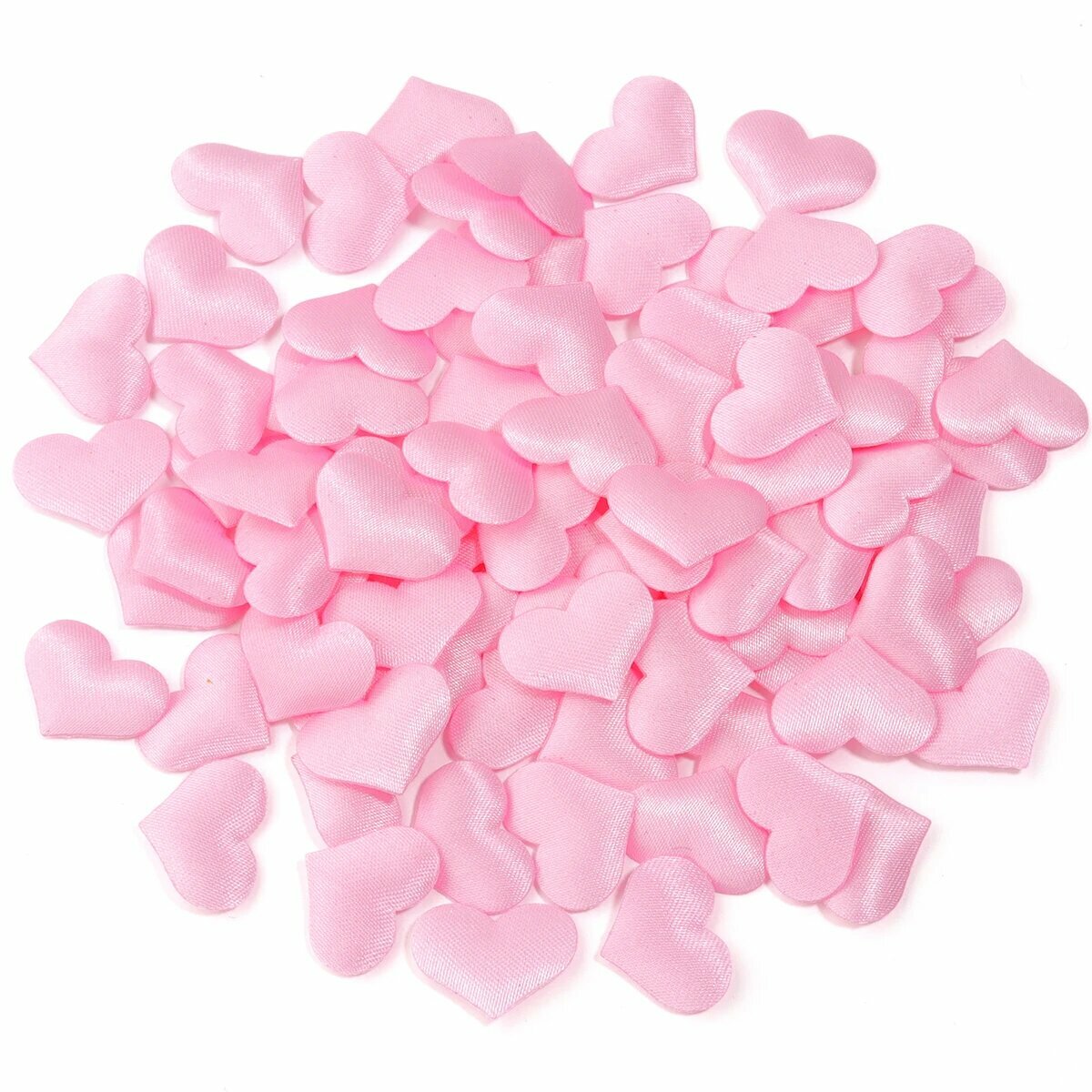 Губчатые сердечки-конфетти для декора 20mm 150pcs, Pink